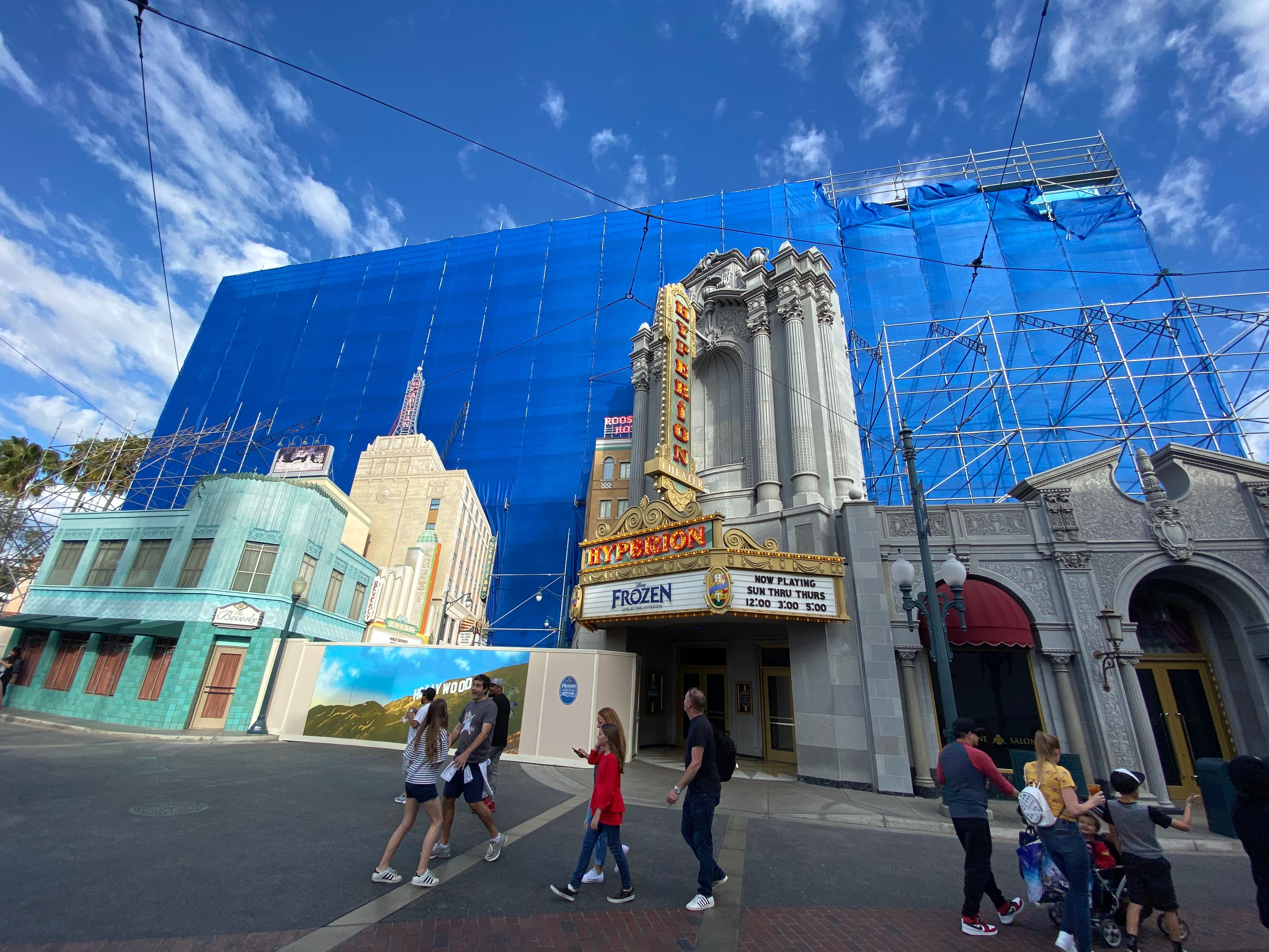 PHOTOS: Scrim Added As Sky Backdrop Is Repainted at Hollywood Land in ...