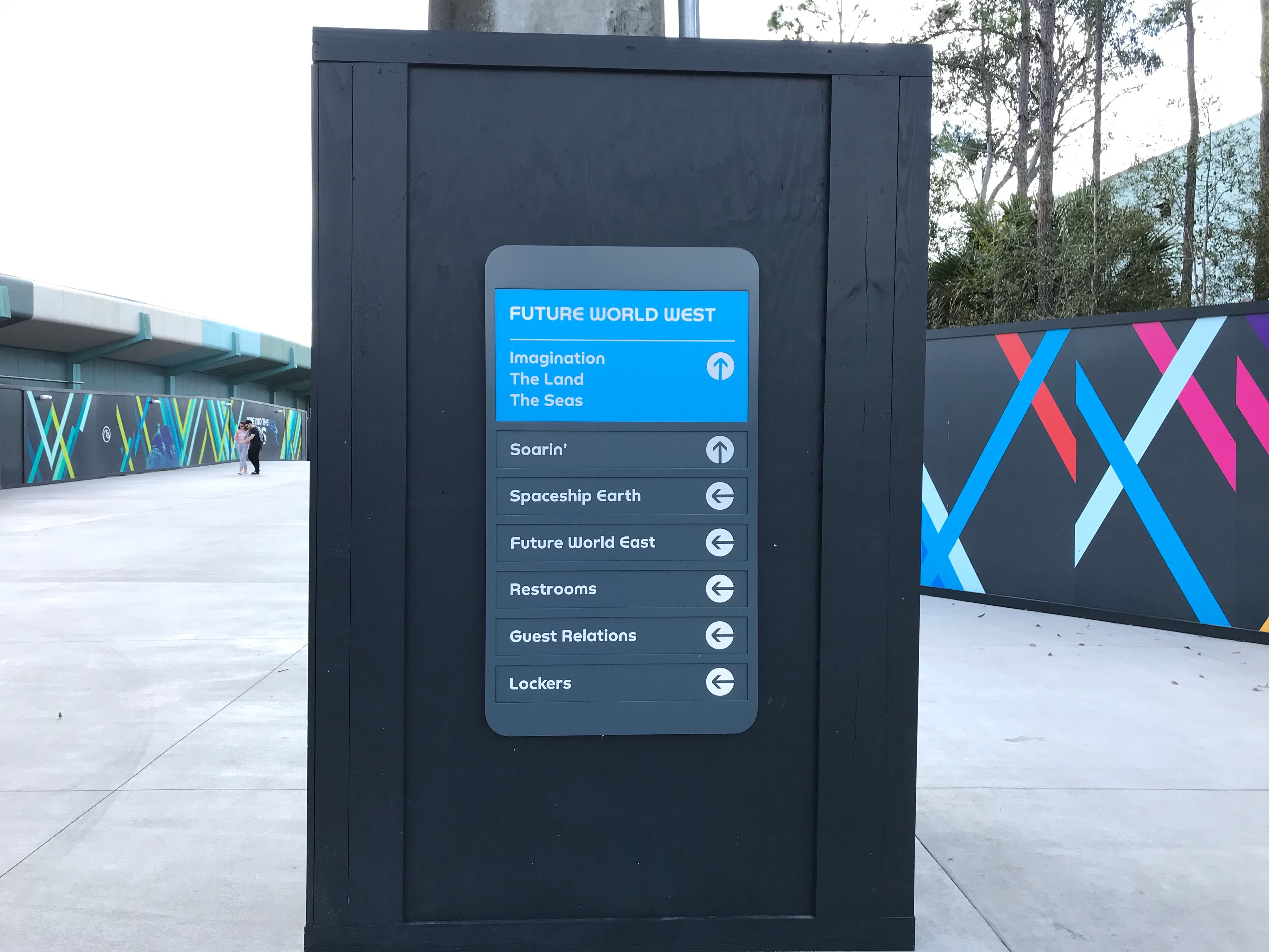 PHOTOS: New Directional Signage Added As EPCOT Closes Entire Center of ...