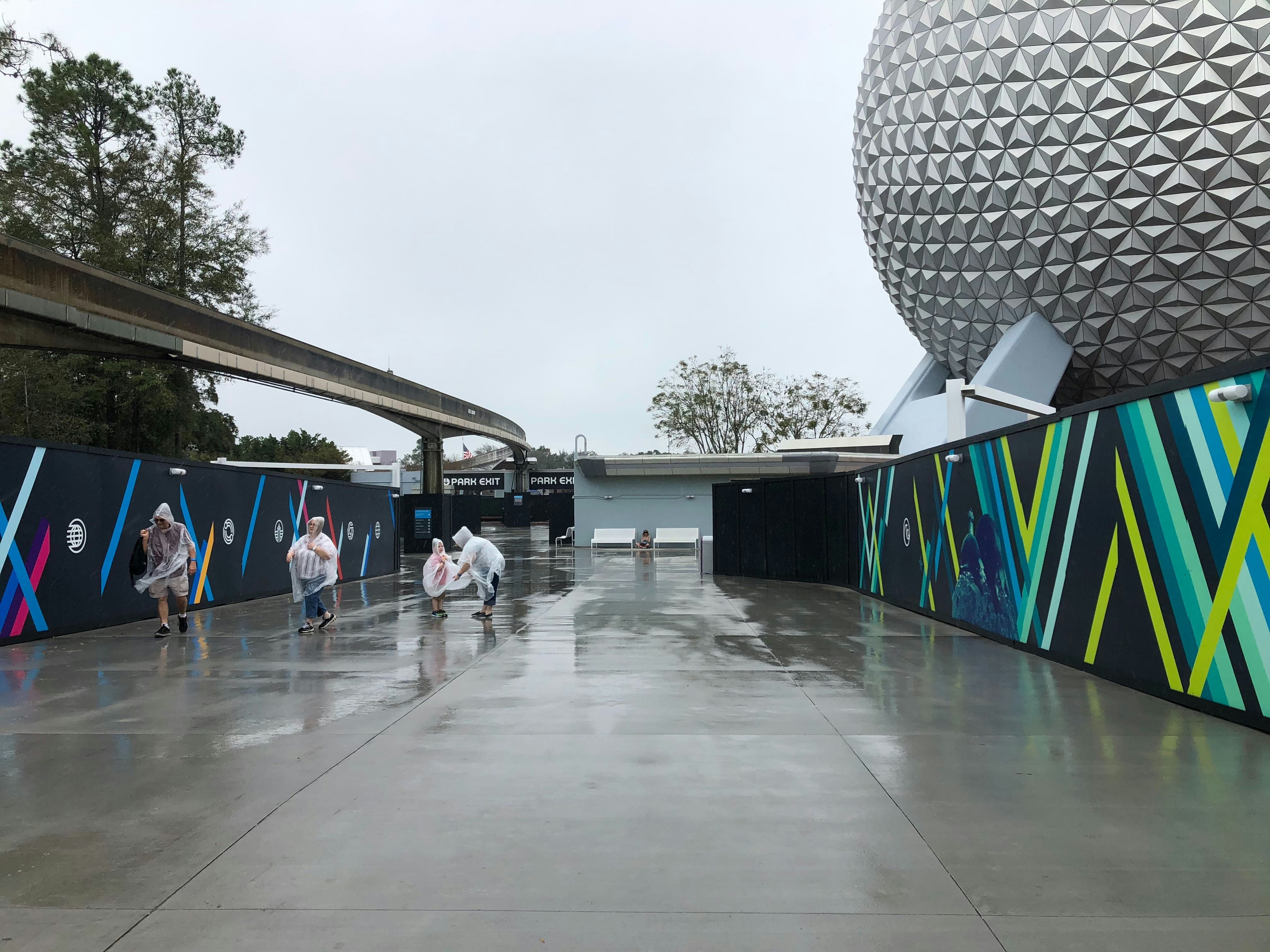 PHOTOS: New Temporary Park Exit Signs Installed at EPCOT - WDW News Today